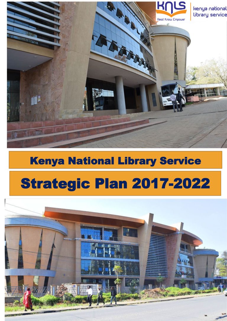 Strategic Plan | kenya national library service
